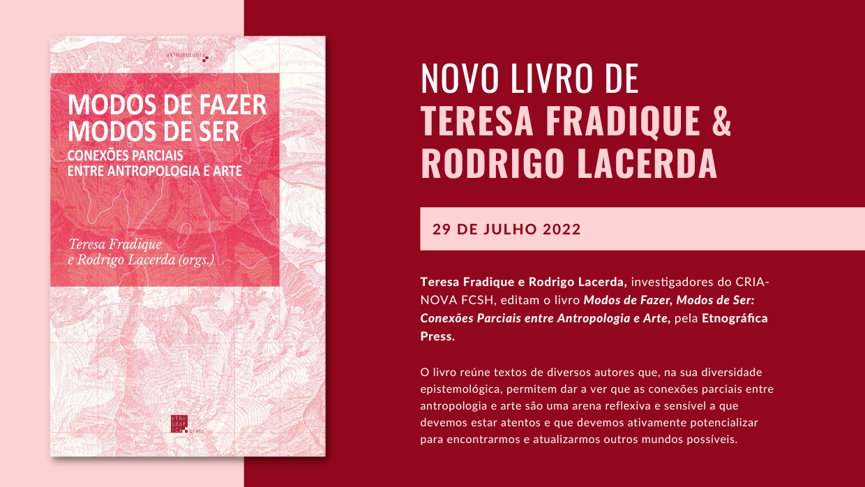 Novo livro de Teresa Fradique e Rodrigo Lacerda
