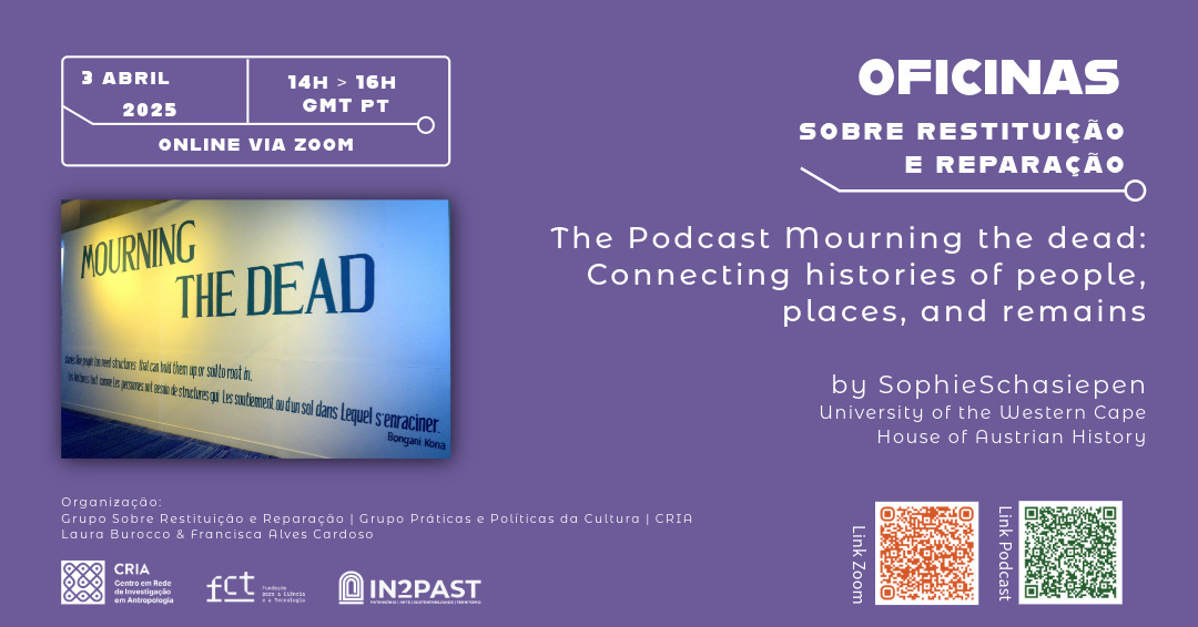 The CRIA Restitution and Reparation Workshops are back